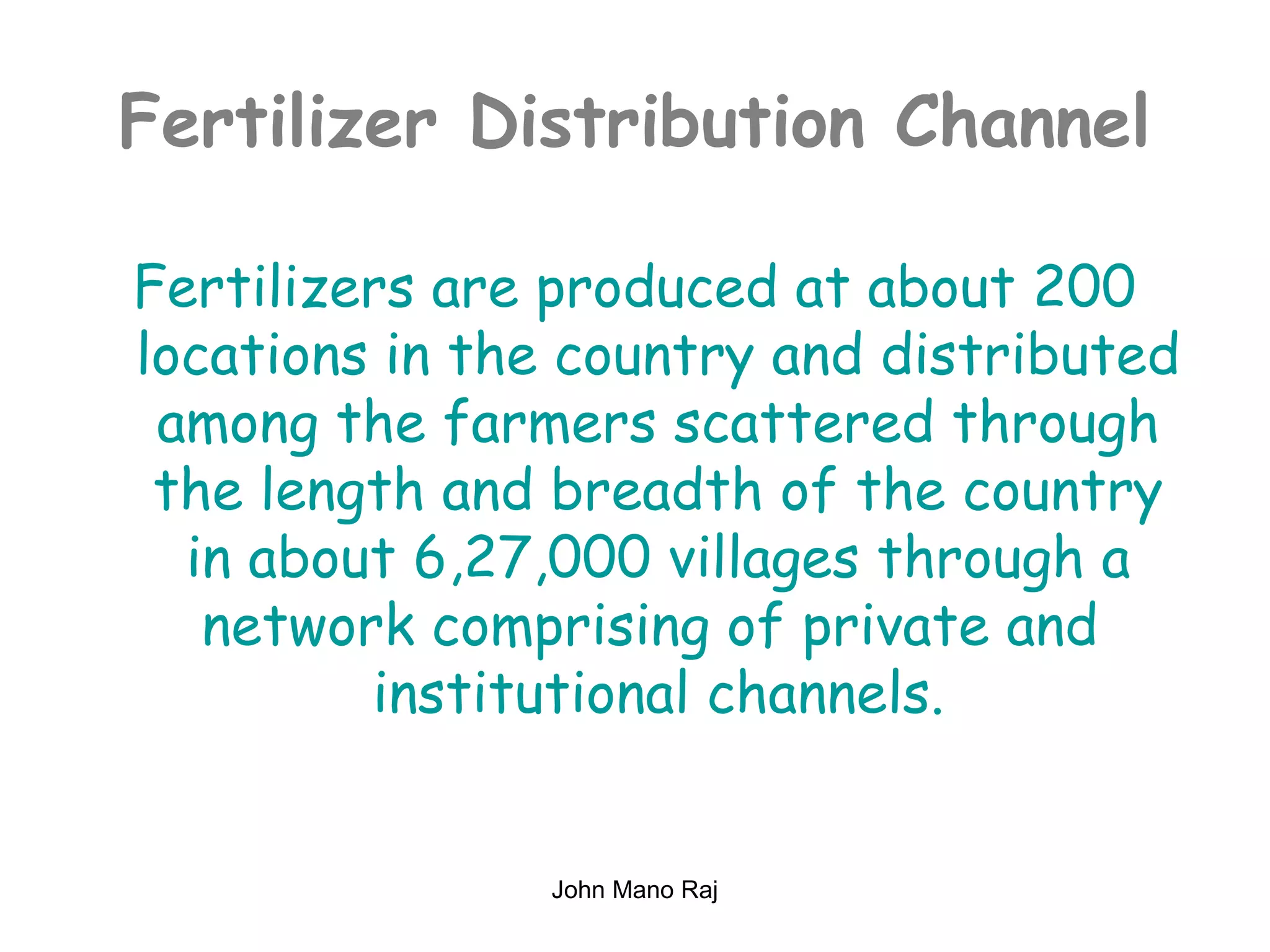 Fertilizer Marketing in NBS Regime | PPT