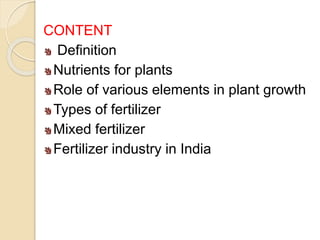 Fertilizer | PPTX