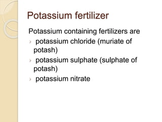 Fertilizer | PPTX