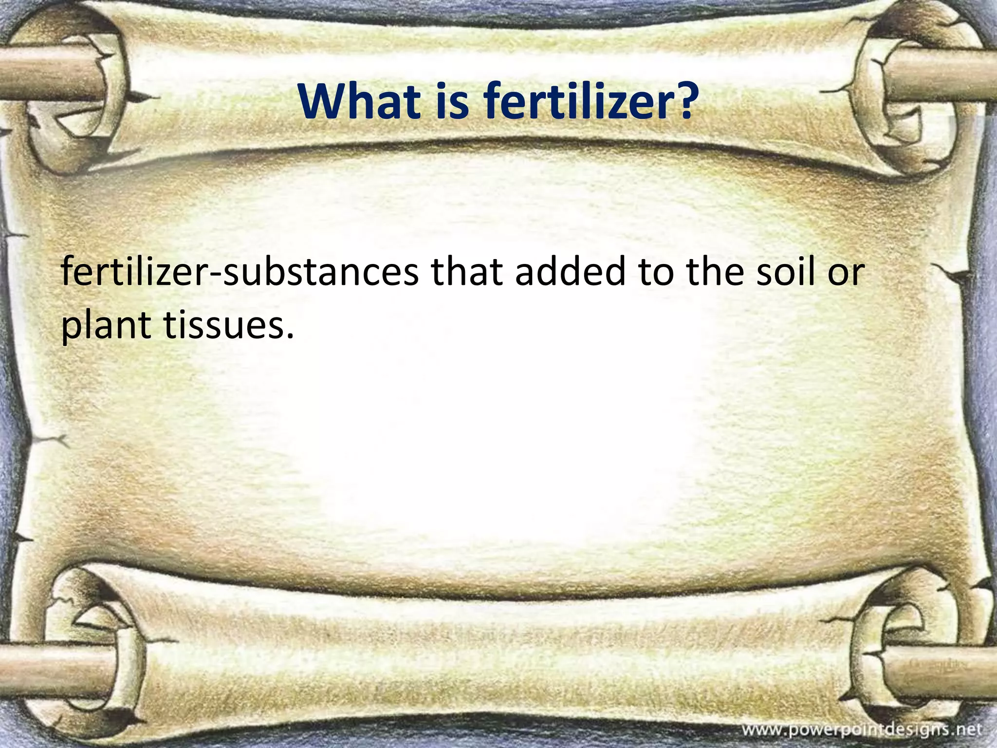 Fertilizer analysis | PPTX