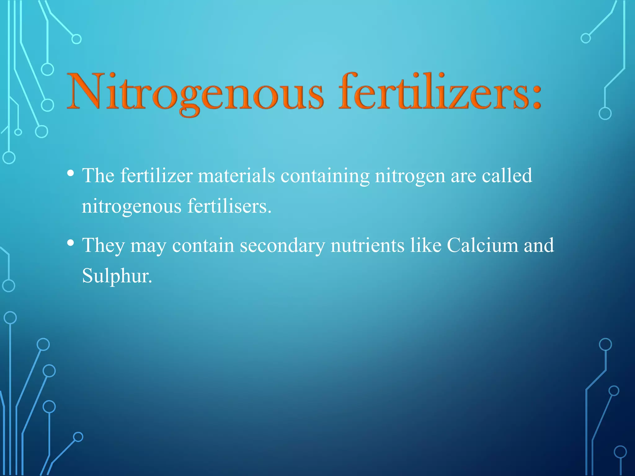 Fertilizer and its classification | PDF