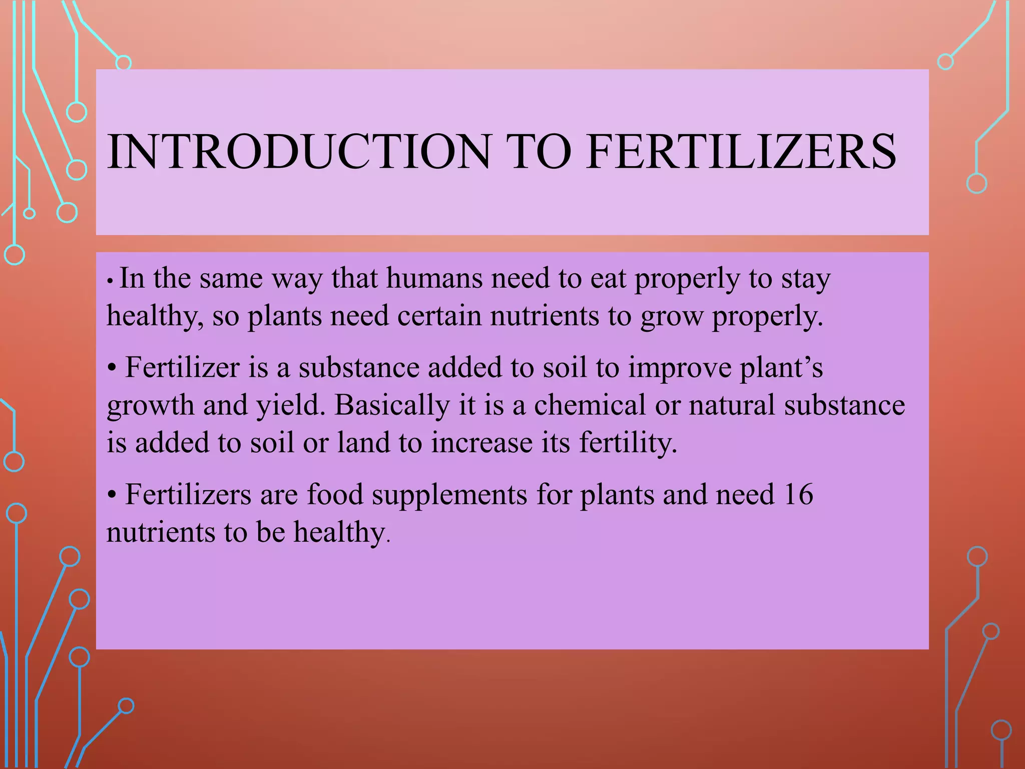 Fertilizer and its classification | PDF