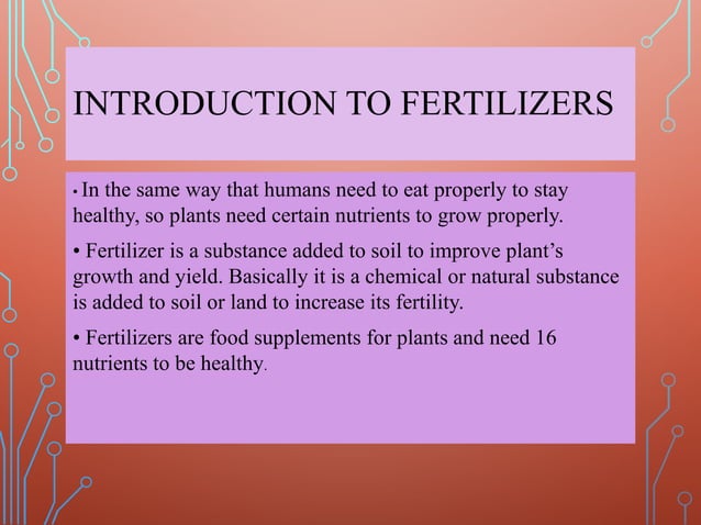 Fertilizer and its classification | PDF