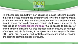 Fertilizer Coating Materials Increase Fertilizer Efficiency In ...