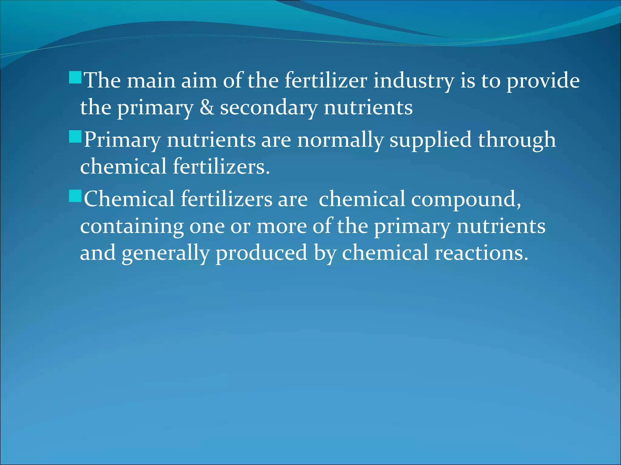 Fertilizer development concept, scope, need, resource availability | PPT