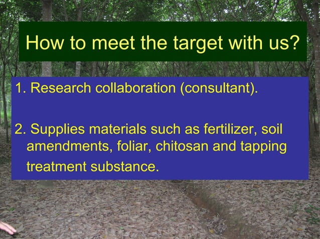 Fertilizer for rubber trees | PPT