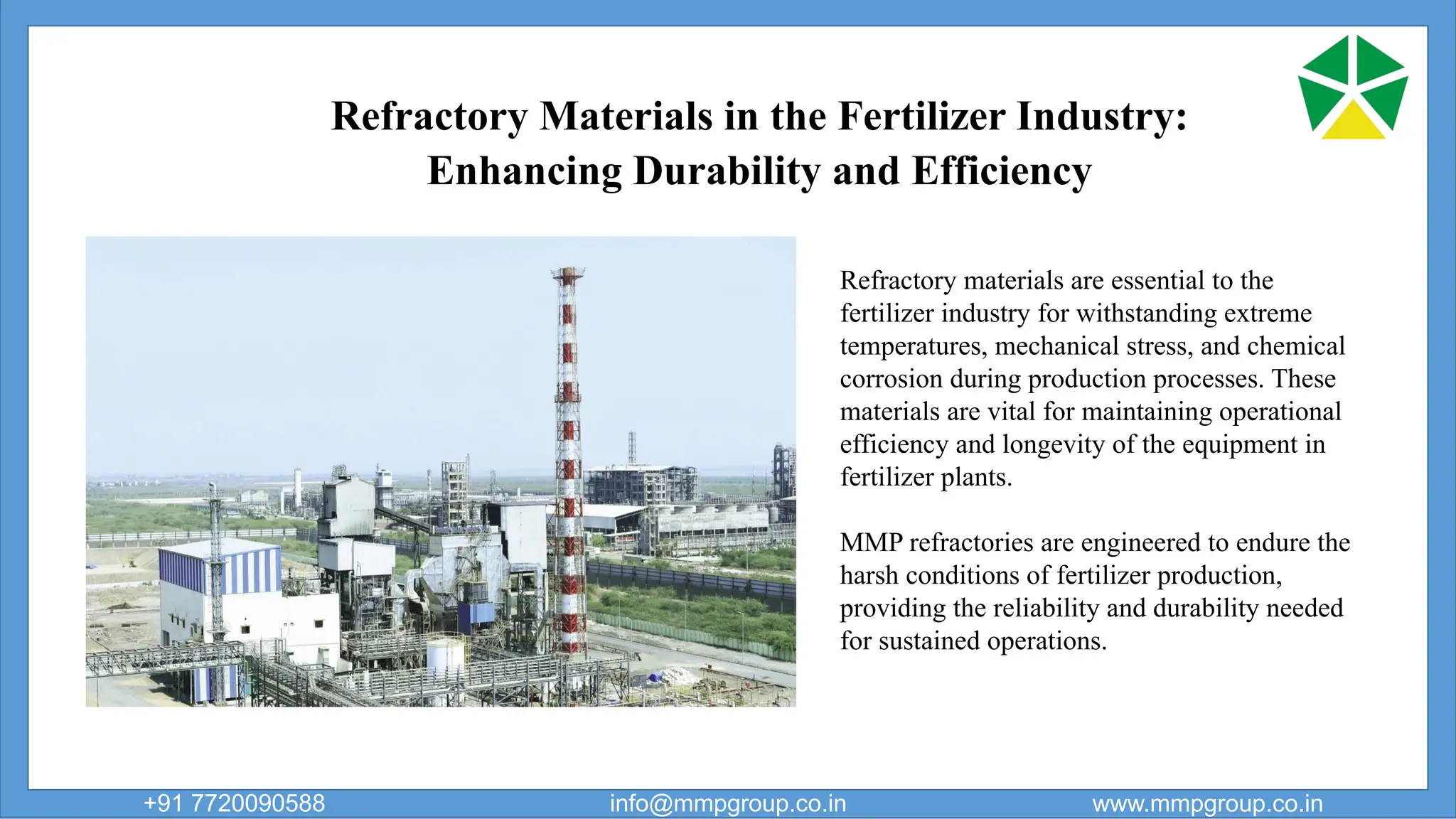 Refractory Materials in Fertilizer Plants | PPTX