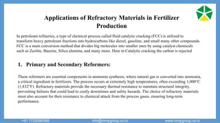 Refractory Materials in Fertilizer Plants | PPTX
