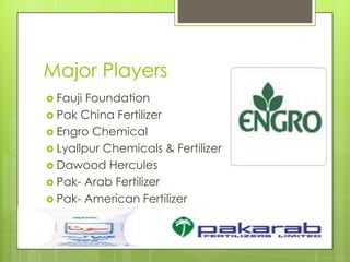 Fertilizer Industry of Pakistan | PPTX
