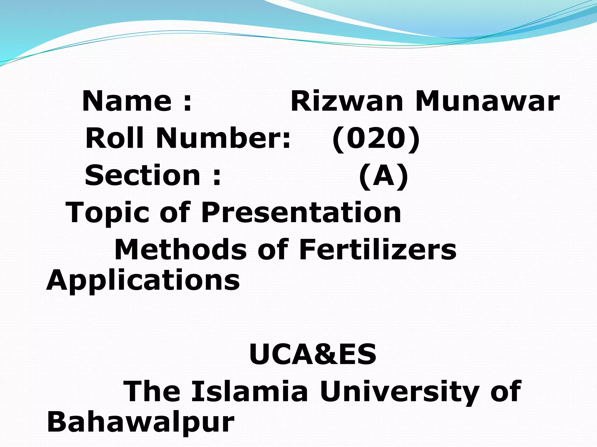 Fertilizer presentation | PPTX | Agriculture | Industries