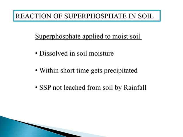 Fertilizer reaction in soil (1) | PPTX | Science