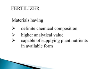 Fertilizer reaction in soil (1) | PPTX