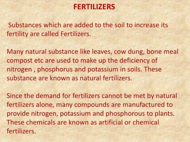 Fertilizers | PPTX