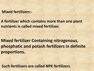 Fertilizers | PPTX