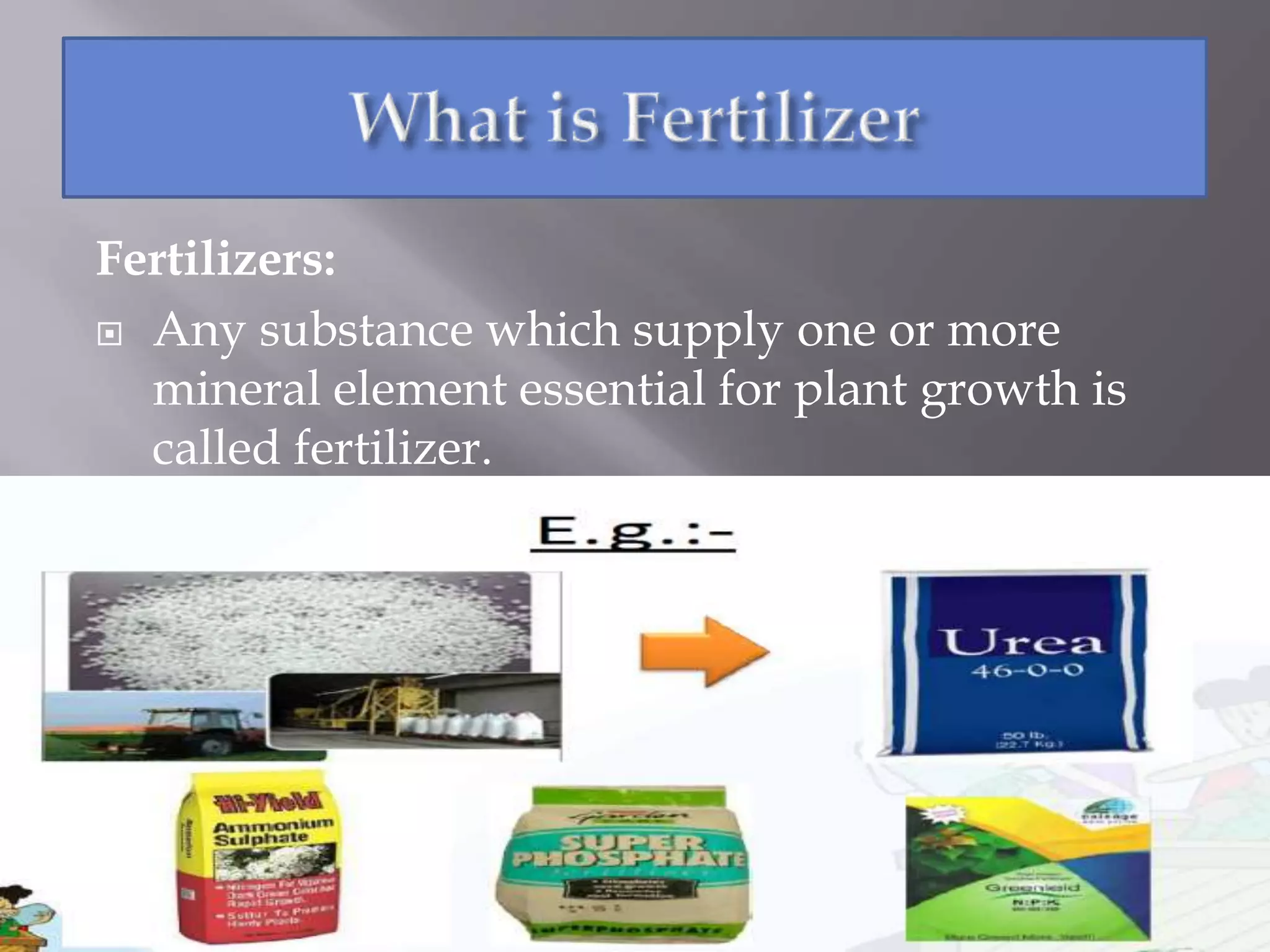 Fertilizers | PPTX