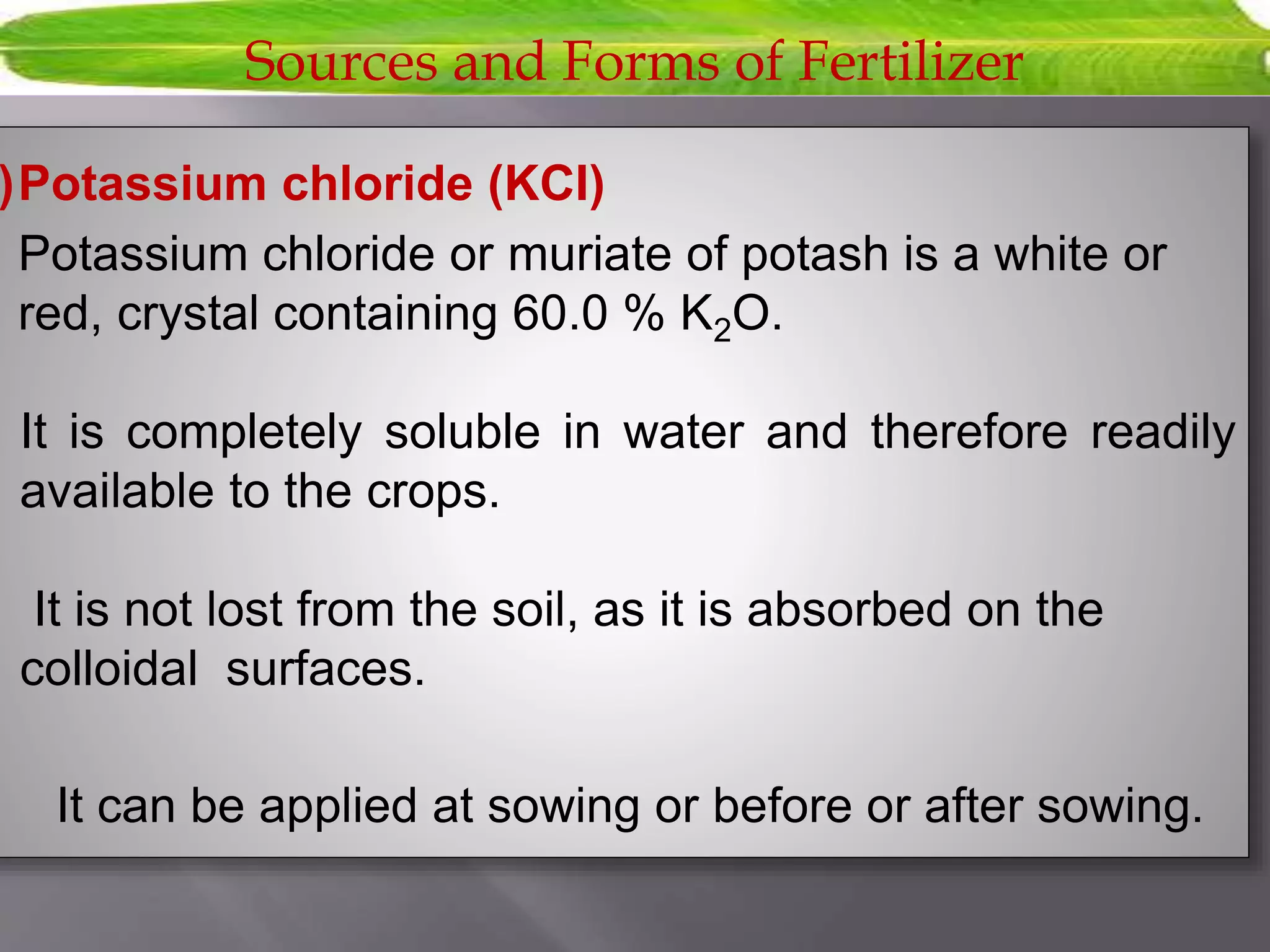 Fertilizers | PPTX
