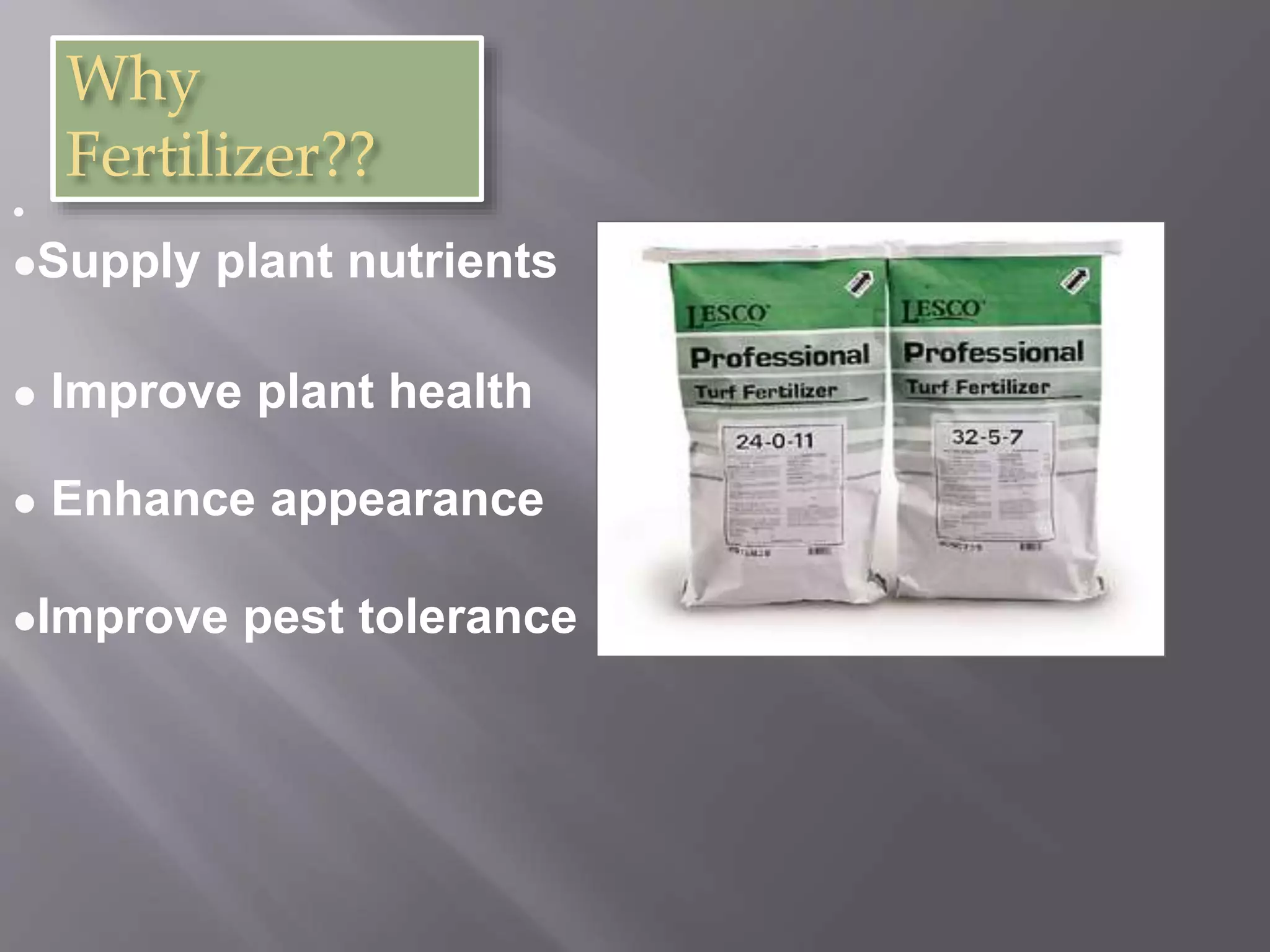 Fertilizers | PPTX