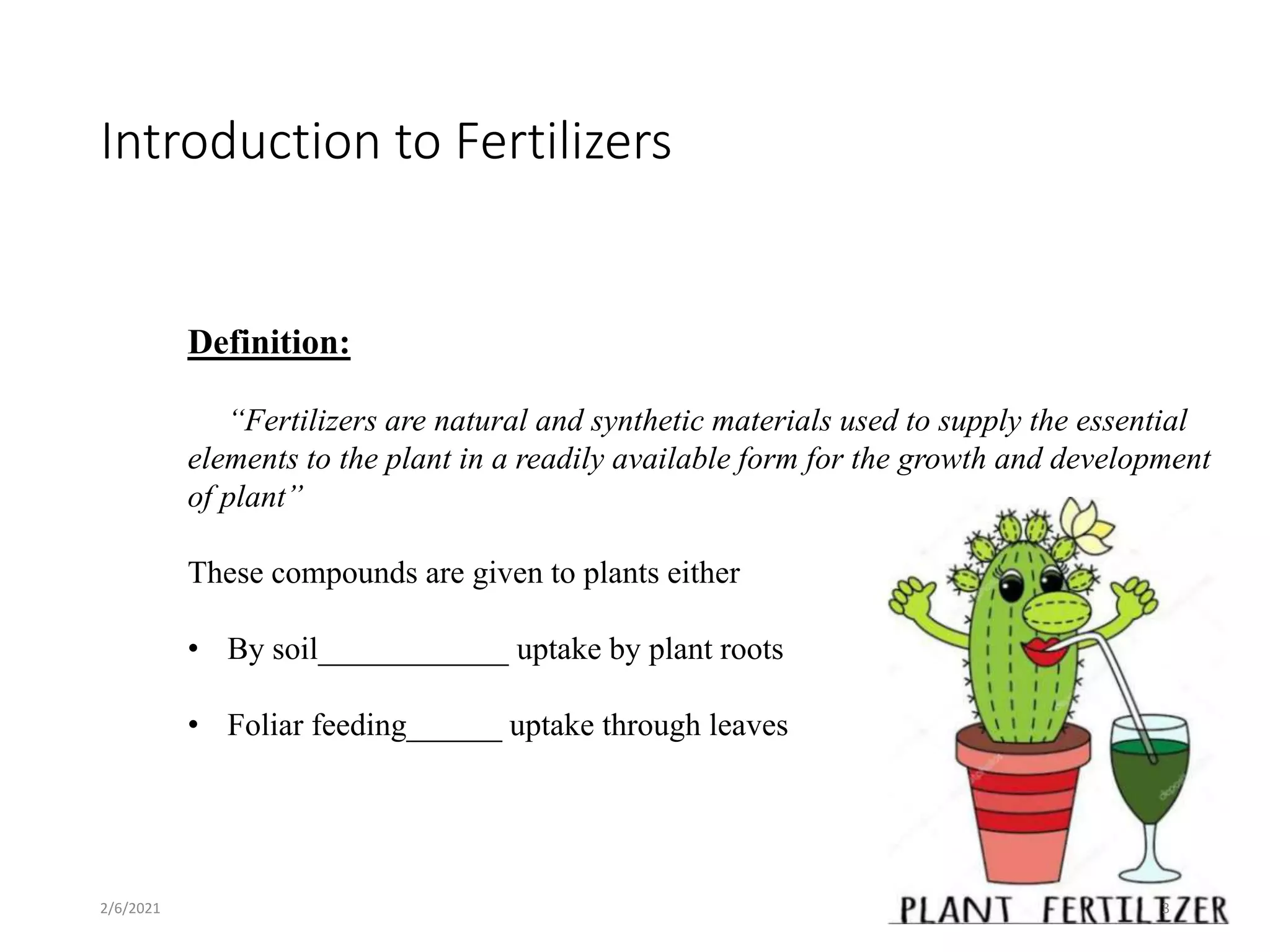 Role of Biofertilizers and chemical fertilizers in agriculture | PPTX