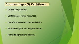 fertilizers and different aspects of it | PPTX