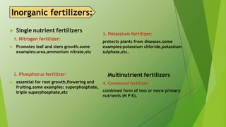 fertilizers and different aspects of it | PPT