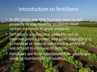 Fertilizers- the Chemistry behind it | PPTX