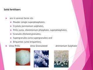 Fertilizers classification By Mr Allah Dad Khan Visiting Professor the ...