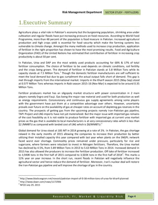 Fertilizer Sector in Pakistan (2015) | PDF