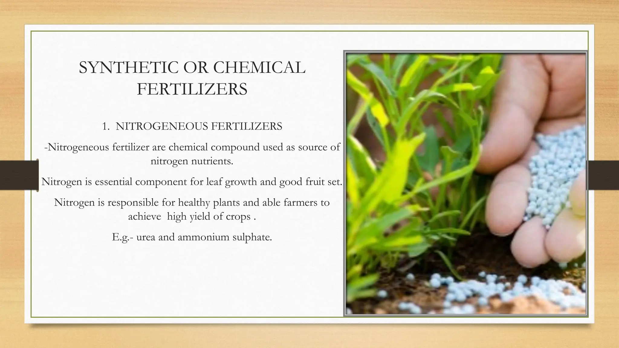 fertilizers classification types source | PPT