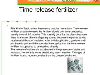 Fertilizers types By Mr Allah Dad Khan Visiting Professor the ...