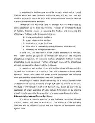 Fertilizer use efficiency | DOC