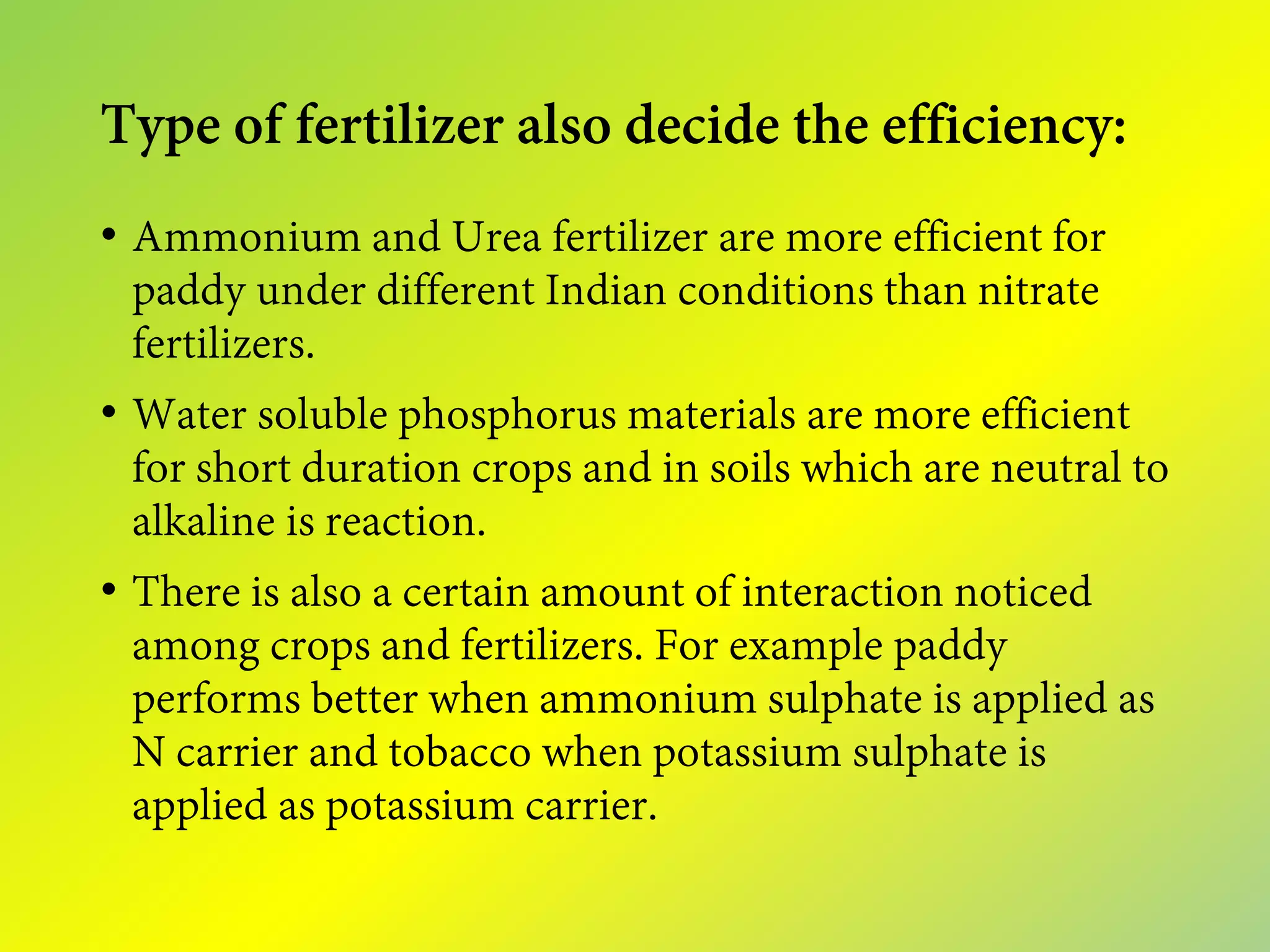 Fertliser use efficiency | PDF