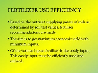 Fertliser use efficiency | PDF