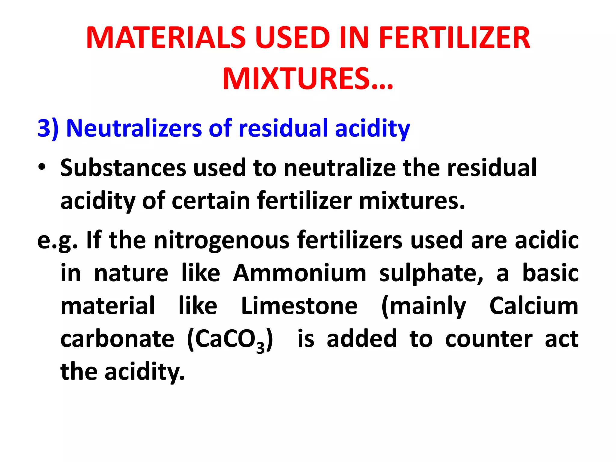 FERTILIZERS,FERTILIZER MIXTURES AND NPK CONTENT SMG | PPTX