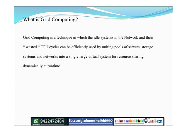 42 grid computing | PPT