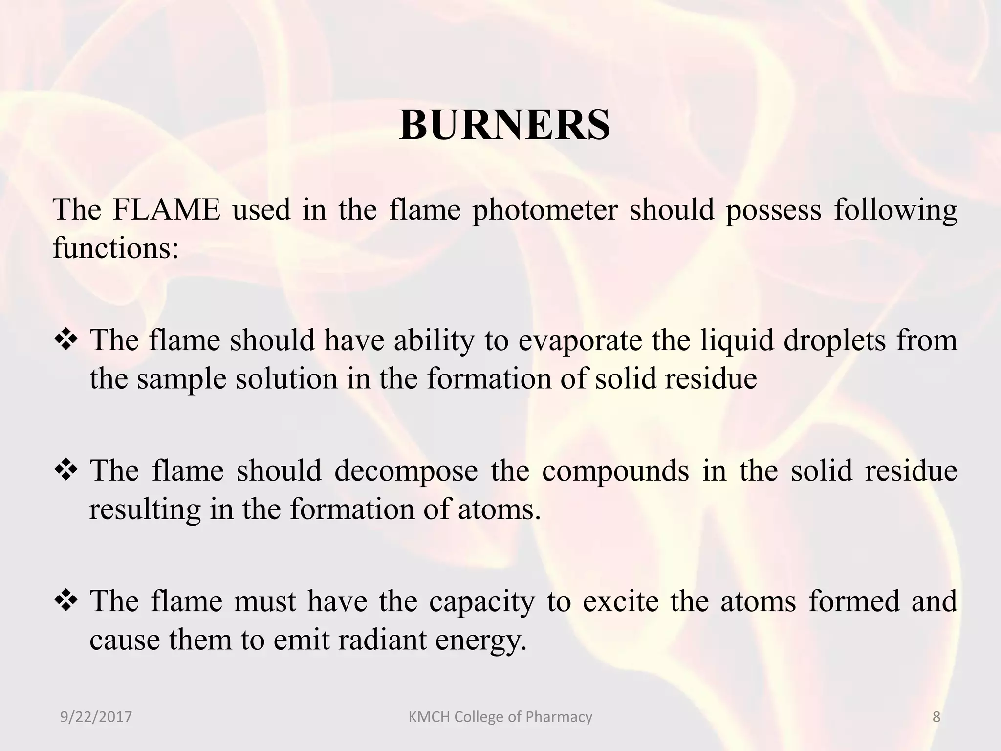 FLAME EMISSION SPECTROSCOPY | PPTX