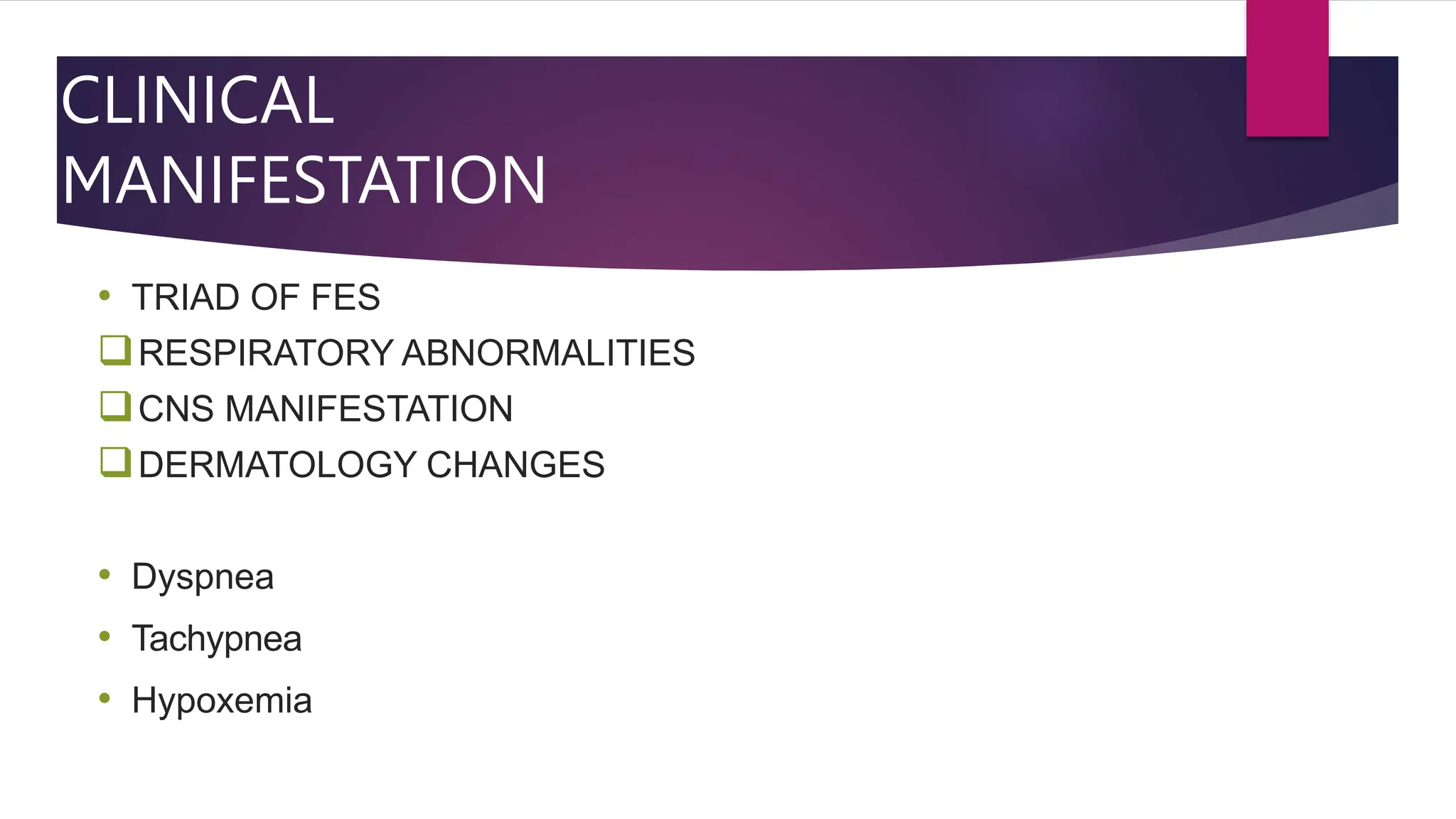 fat embolism syndrome orthopaedics slides | PPTX