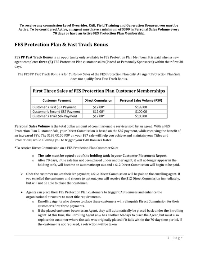 FES Compensation Plan 2016 | PDF