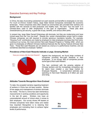 Employee Reward and Recognition in China | PDF