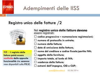 Fattura Elettronica PA - slide | PDF