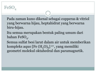 FeSO4 | PPTX