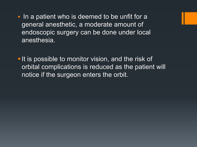 FESS - Functional endoscopic sinus surgery | PPTX