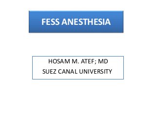 Fess anesthesia | PPTX