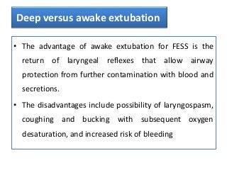 Fess anesthesia | PPTX