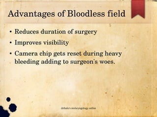 How to reduce bleeding during Endoscopic sinus surgery | ODP