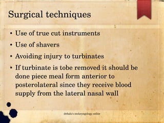 How to reduce bleeding during Endoscopic sinus surgery | ODP