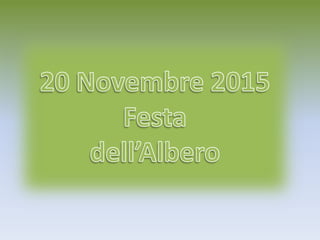 Festa dell'albero | PPSX