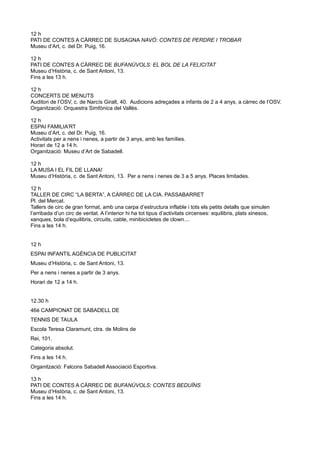 Festa major sabadell dilluns 10 | PDF