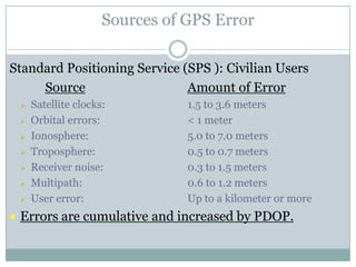 Global Positioning System ( GPS ) | PPTX | Auto Navigation Systems ...