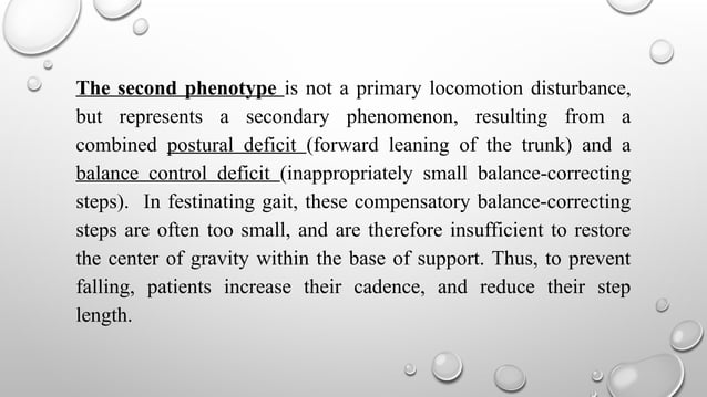 Festinating gait and it's physiotherapy management | PPTX | Physical ...