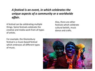 Festival Presentation! | PPT